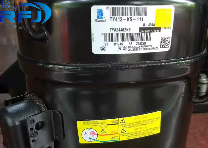 220-240V 1PH 50Hz 냉각 압축기 TYA2446ZKS 525.3 cc 오일 충전 및 허메틱 피스톤 디자인